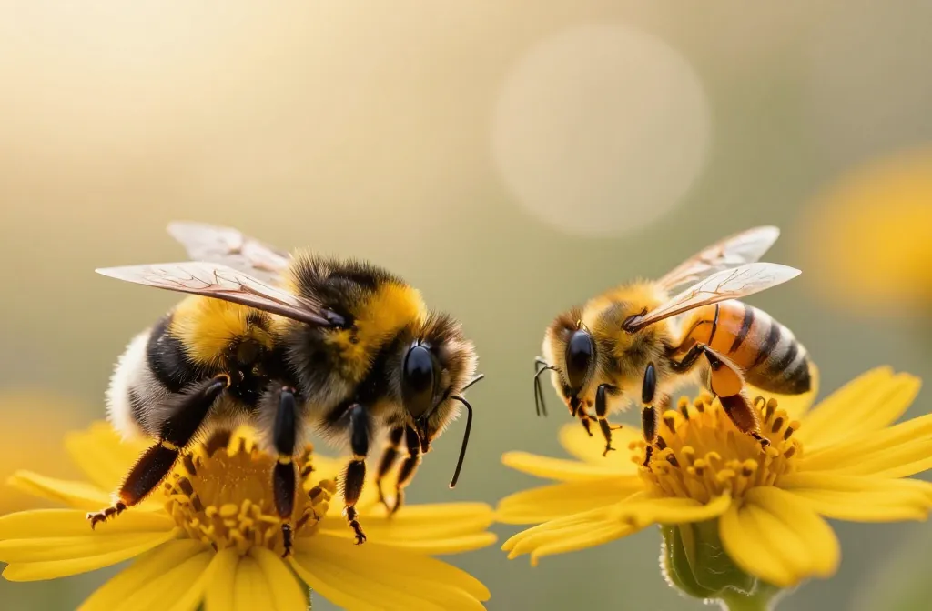 12 Differences Between Honey Bees and Bumble Bees You’Ll Love - Types ...